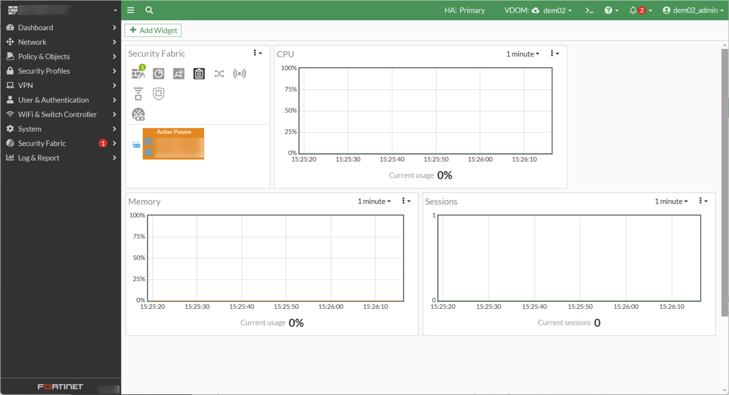 FortiGate VDOMにログインする - InfiniCloud株式会社